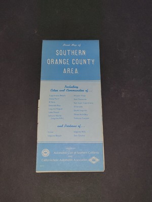 Vintage Southern ORANGE COUNTY Road Map 1985 Edition | eBay