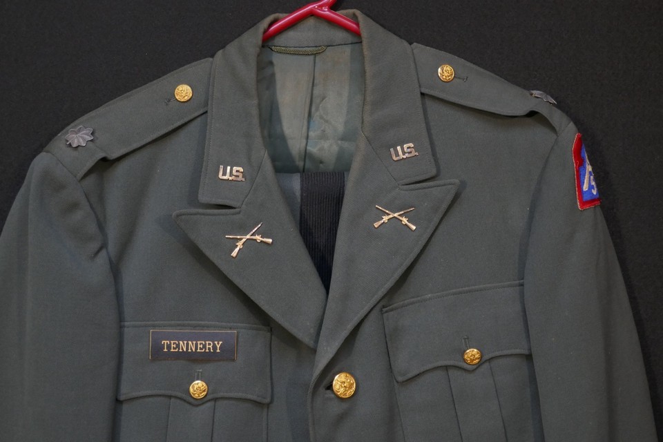 Cold War US 5th Army LTC TENNERY Infantry Lt Col. Uniform Tropical Gr ...