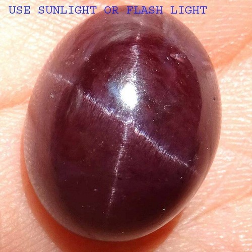 11.35 Cts. Natural Red Star Garnet 4 Rays Cabochon Shape Certified ...