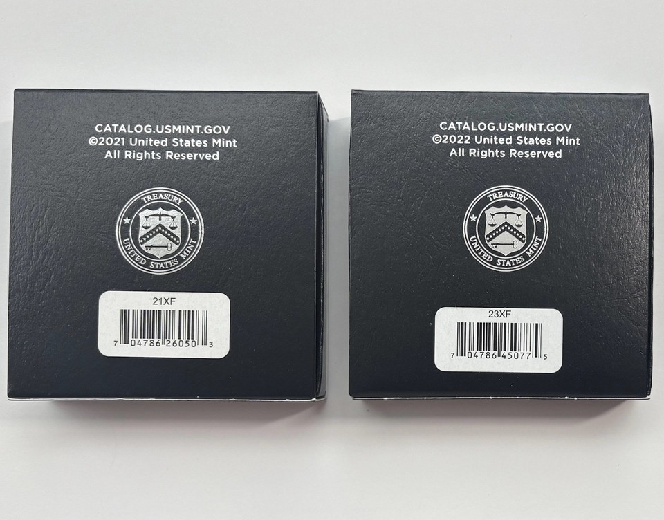 2021 and 2023 Morgan Dollar San Francisco Silver Dollars - In Box with ...