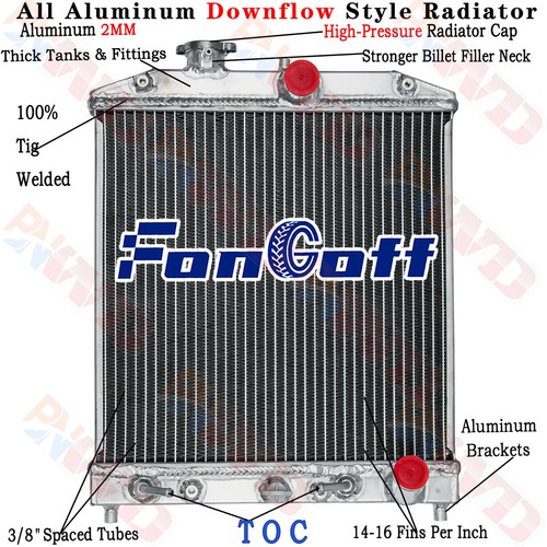 3 Row Aluminum Radiator For Honda Civic CX DX EX EX-R GX HX 92-00 DEL ...