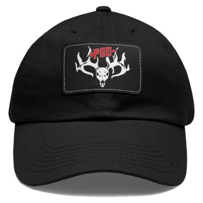 PSE Archery Black Dad Hat with Leather Patch - Adjustable Size | eBay