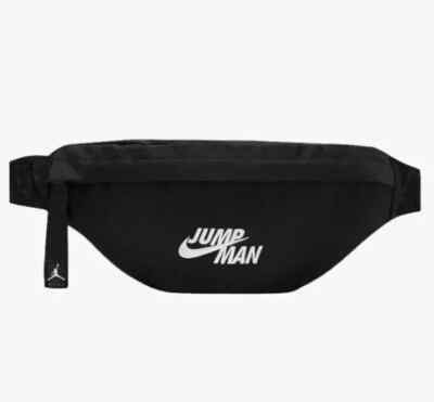 NIKE JORDAN JUMPMAN Fanny Waist Pack TRAVEL Crossbody Black BELT NEW ...