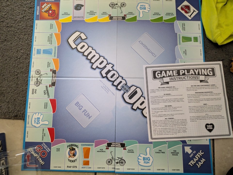 Compton-Opoly Board Game New Sealed in Box by Late for the Sky MIB ...