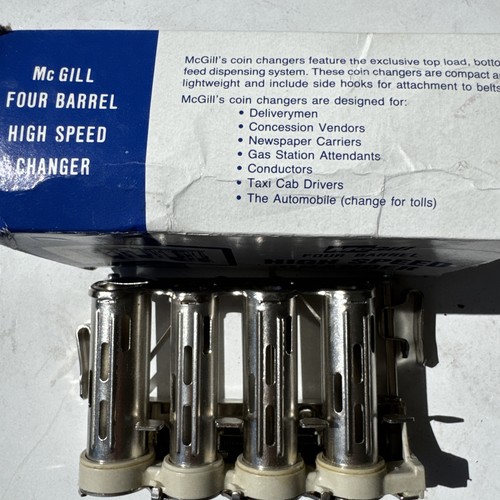 Vintage HIGH SPEED CHANGER McGill 4 Barrel Change Maker With Belt Clip ...