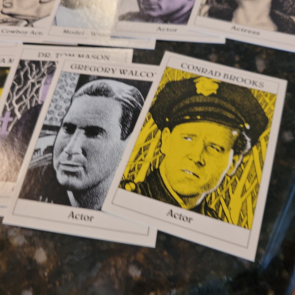 ED WOOD JR PLAYERS DREW FRIEDMAN COMPLETE SET 36 CARDS BOX 1992 KITCHEN ...