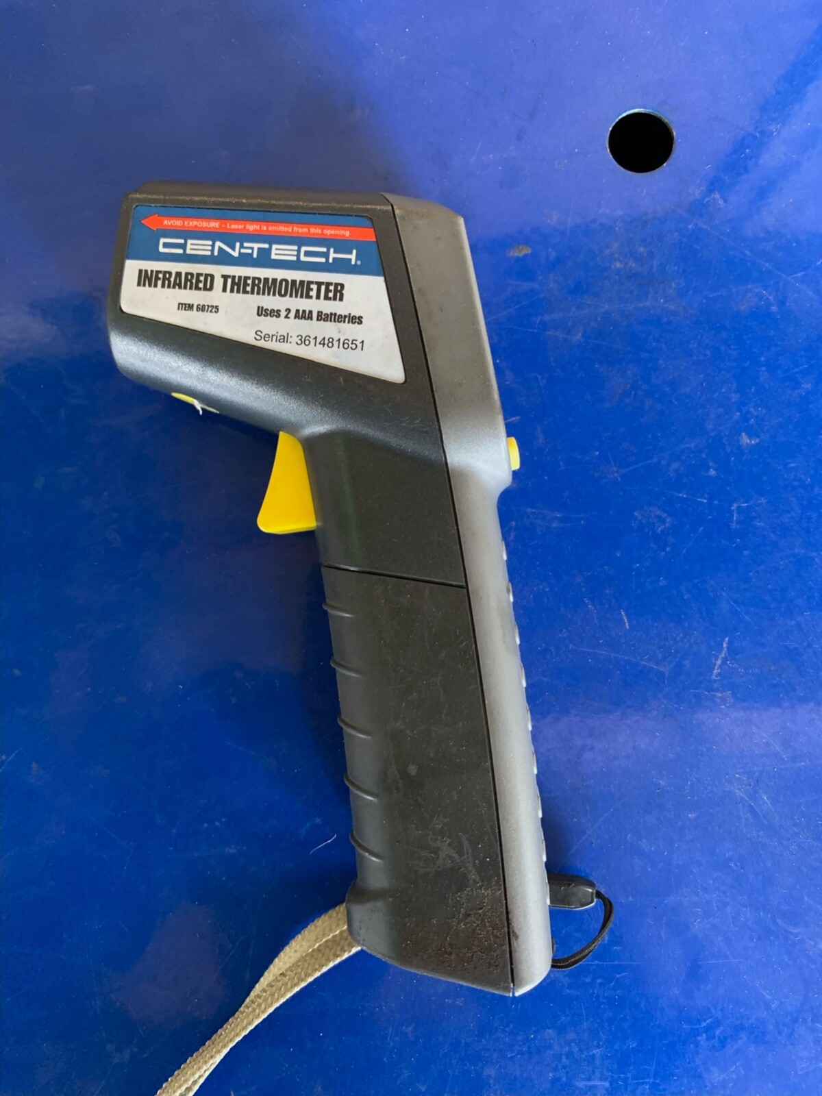 Cen Tech Touchless Infrared Forehead Body Temperature Thermometer LCD ...