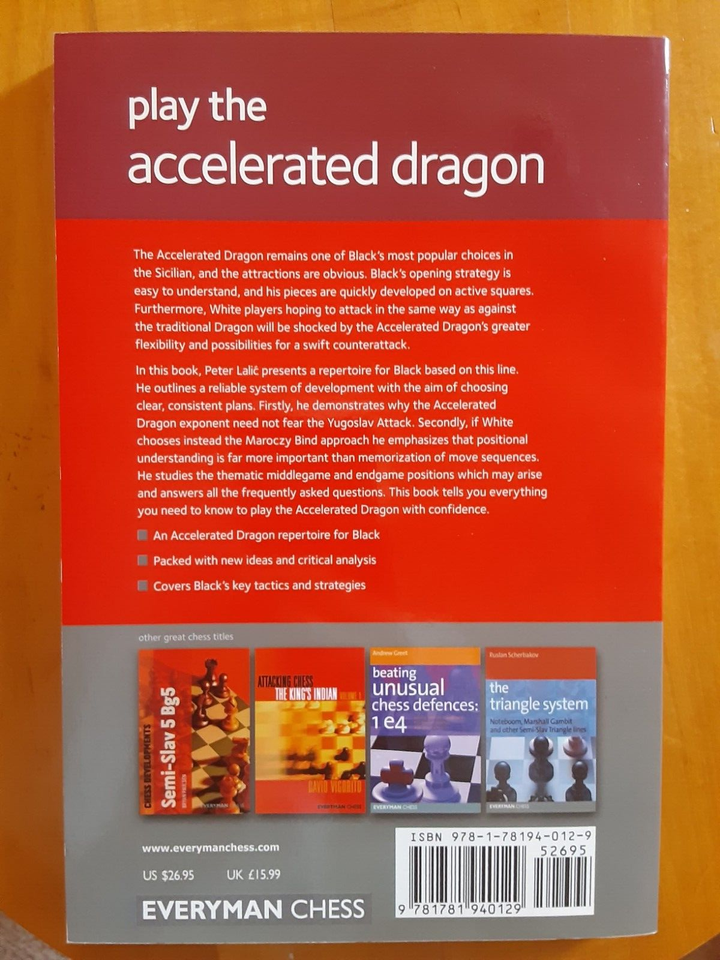 Play the Accelerated Dragon Chess Paperback by Lalic, Peter W/ Free ...