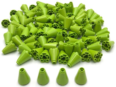 Lego 100 New Lime Cones 2 x 2 Inverted Pieces | eBay