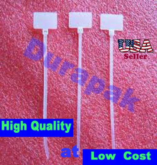 500 4.3" Natural Overhead Marker Wire Cable Tie 18 Lbs | eBay