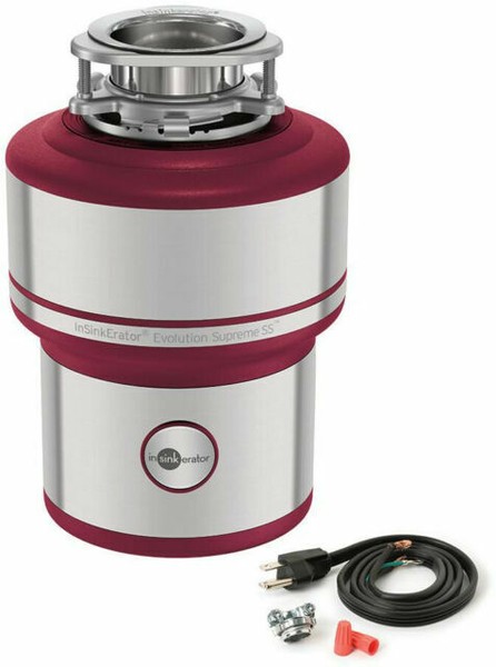 Emerson InSinkErator Supreme SS W/C Evolution Continuous Feed Garbage ...