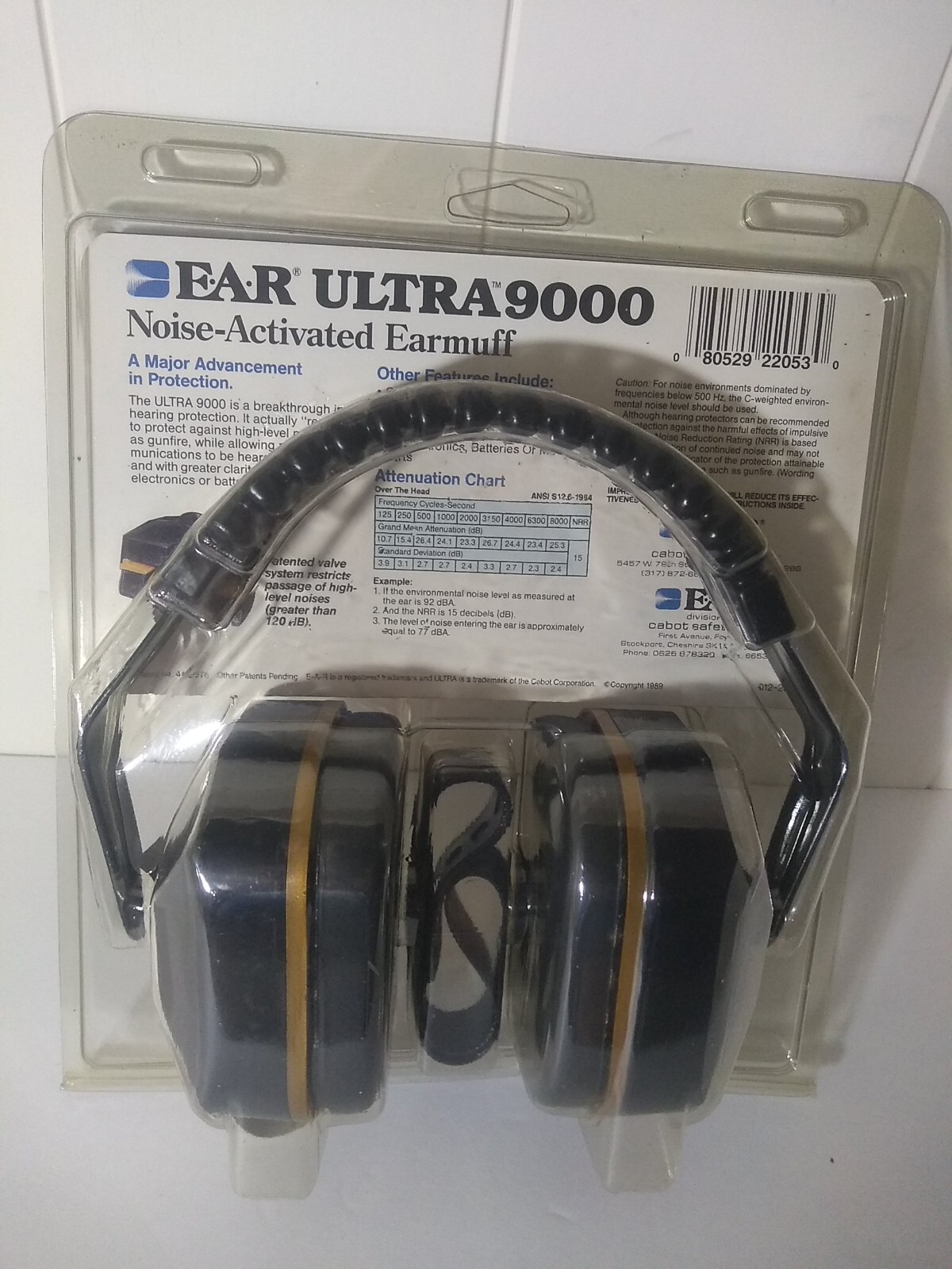 EAR ULTRA 9000 Noise Activated Earmuffs Shooting Range Cabot Safety ...
