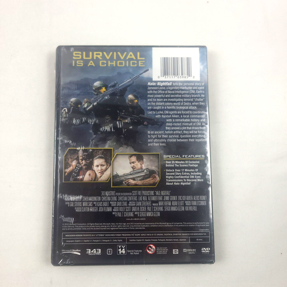 Halo Nightfall DVD 2015 | eBay