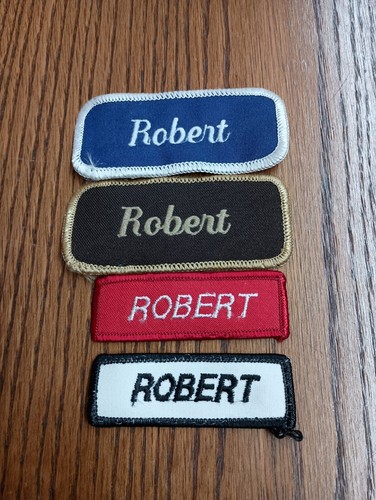 Robert Name Tag Vintage Patches (Lot of 4) | eBay