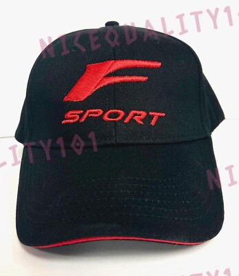 F Sport Lexus Red Sandwich Bill Black And Red Hat Cap Adjustable Unisex ...