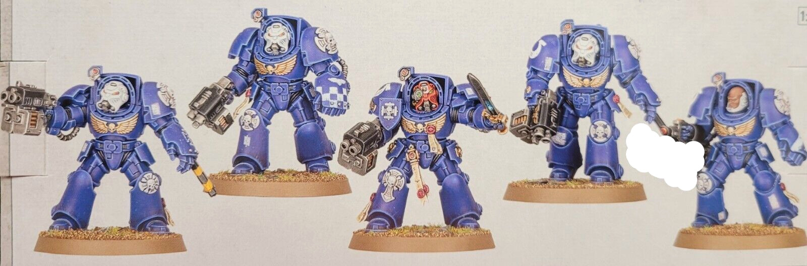 Space Marines Terminator Squad Bolters Chainfists Warhammer 40K ...
