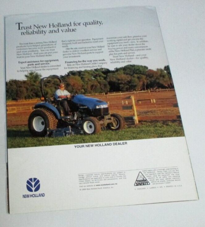 *New Holland TC35 TC35D TC40 TC40D TC45 TC45D Boomer Tractor Brochure ...