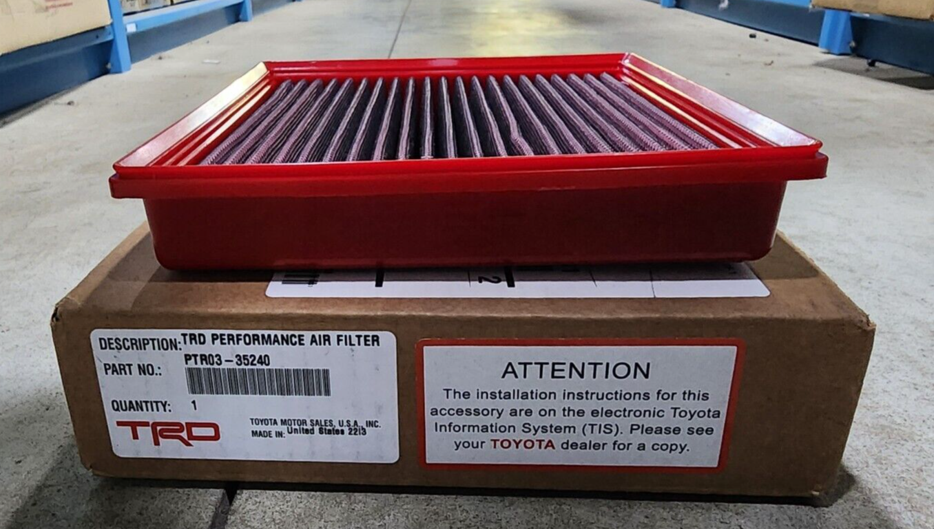 2024 Toyota Tacoma TRD High Flow Air Filter Toyota Accessory OEM PTR03 ...
