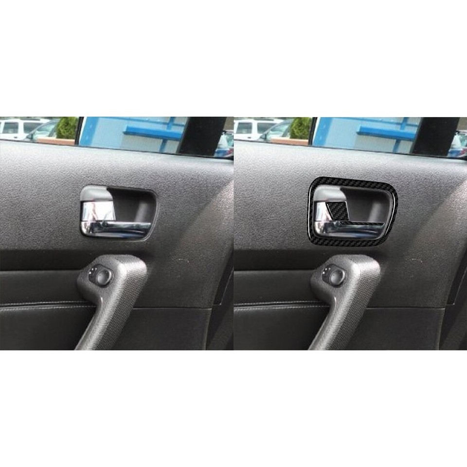 12Pcs For Hummer H3 2006-2010 Carbon Fiber Interior DOOR Handle Cover ...