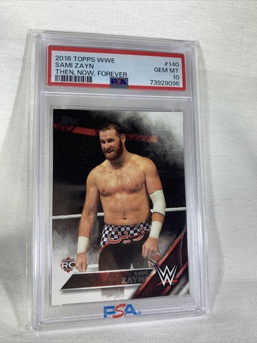 PSA 10 2016 Topps WWE Then Now Forever - #140 Sami Zayn Bloodline ...