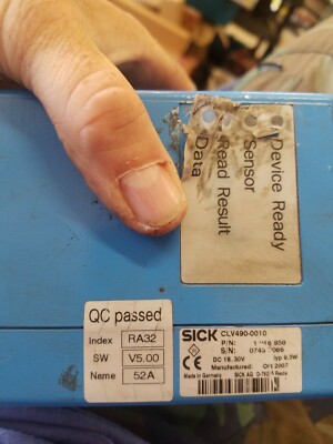 SICK CLV490-0010, 1 016 958 Optic Bar Code Scanner clv490 free shipping ...