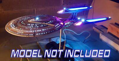 LIGHTING KIT FOR AMT STAR TREK ENTERPRISE E 1:1400 SCALE. (MODEL NOT ...