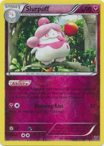 Pokemon - Slurpuff - 95/146 - Holo Rare - Reverse Holo - XY - Base Set ...