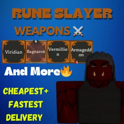 Rune Slayer - Roblox | Weapons | Cheapest 💰 + Fastest Delivery 🔥 | eBay