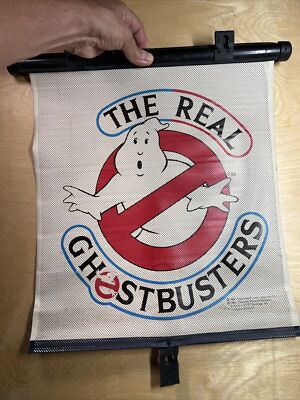 The Real Ghostbusters Car Window Retractable Screen Shade 1986 Columbia ...