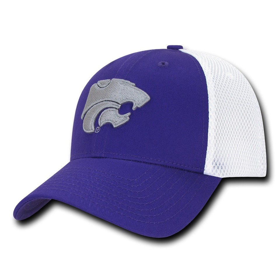 NCAA Kansas State Wildcats University Structured Mesh Flex Baseball ...