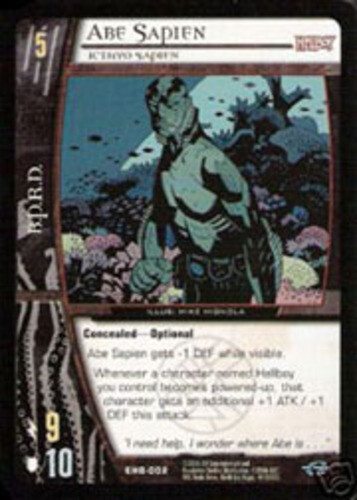 VS System: Abe Sapien, icthyo sapien [Played] Dark Horse Comics Hellboy ...