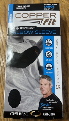 Copper Fit Compression Elbow Sleeve Unisex Size Large 12.5” - 14” NEW ...