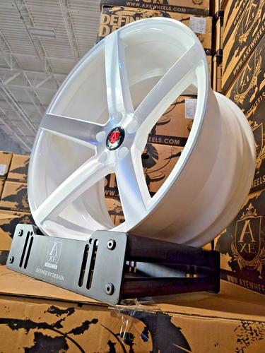 20x9/20x10.5 White 5 Spoke Wheels 5x108 5x112 5x114 5x120 AUDI BMW ...