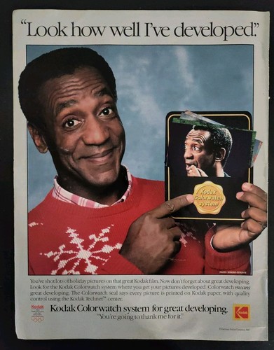 COSBY, BILL Kodak Colorwatch 1987 print ad [10x12] | eBay