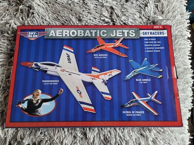 SKY RACERS 4 Aerobatic JETS Airplane Kits NEW With Stands. | eBay