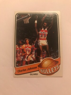 1979/80 Topps Charles Johnson Washington Bullets Free Shipping | eBay