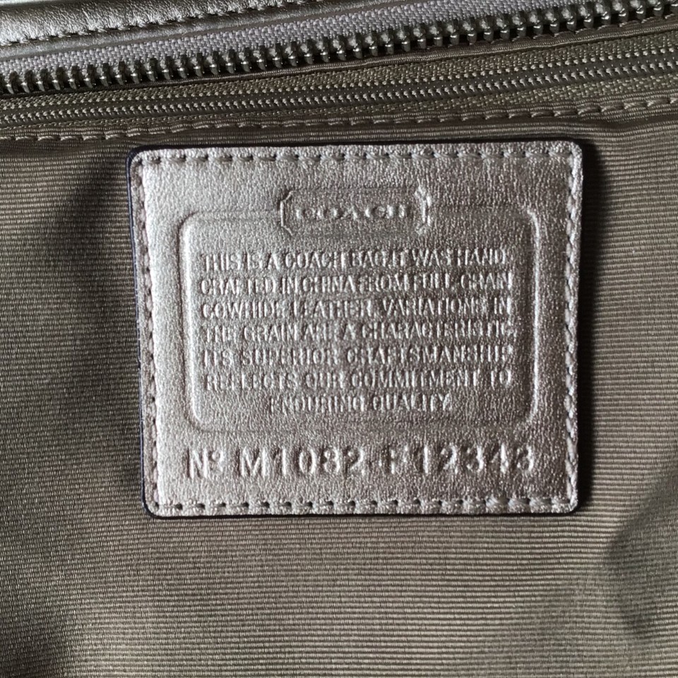 Coach Bag Gallery East West F12343 Ivory And Gold Leather Handbag ...