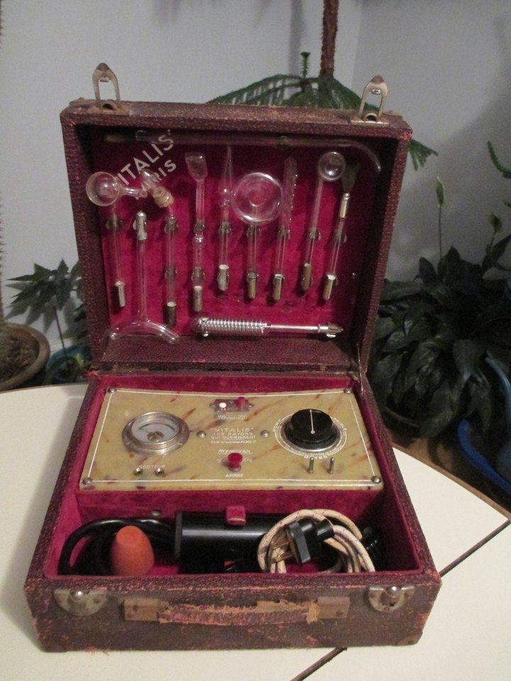 Vintage Nikola Tesla 1920's VITALIS Violet Ray 11 Electrodes "Working ...