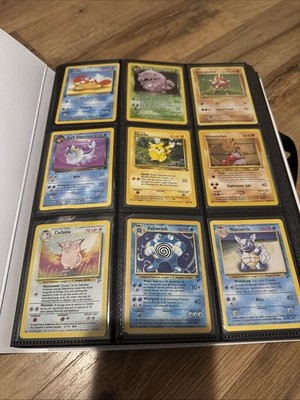 Vintage Pokemon Binder Base Set , Fossil , Base Set 2 , Rocket And ...
