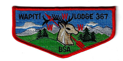 OA Lodge 367 Wapiti S14a Flap Red Border Computer Stitch [MO2180] | eBay