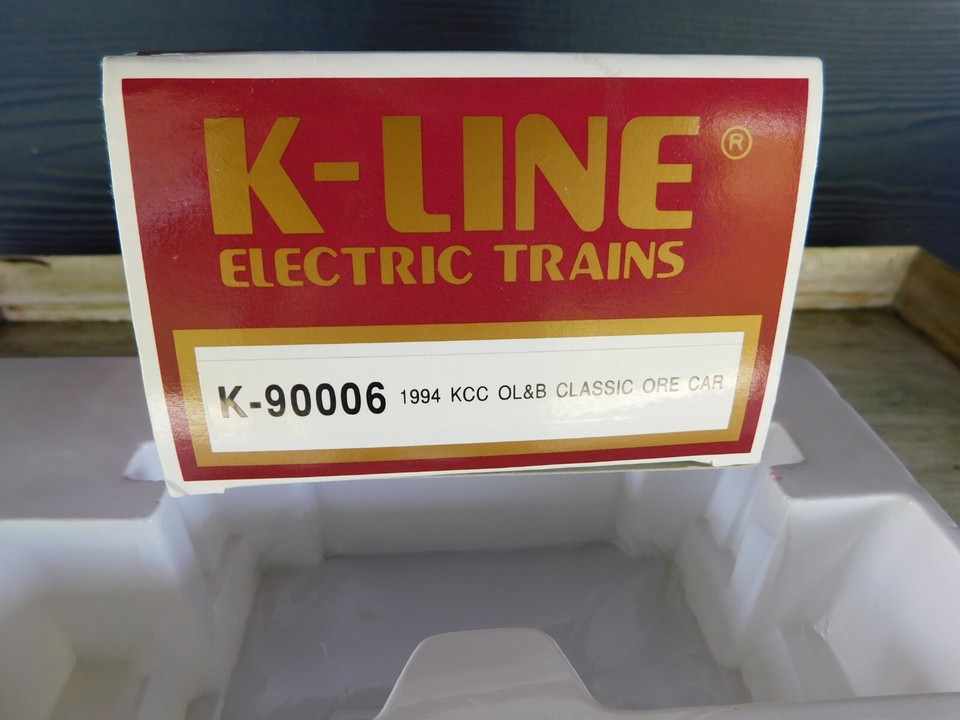 1994 K-Line KCC OL&B Big Red Line Classic Ore Car #K-90006 OB EC! | eBay