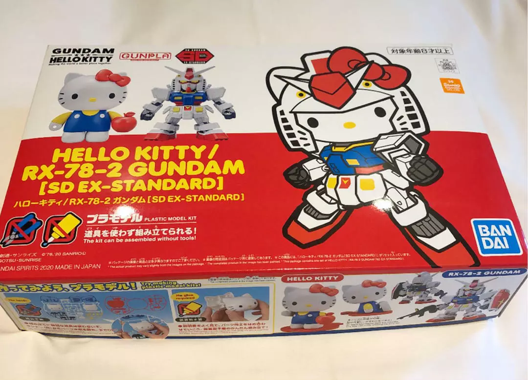 Gundam Rx 78 2 Hello Kitty Sd Ex Standard Clear Model Kit 55 Off