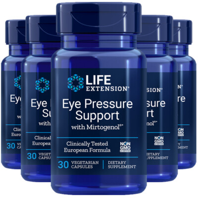 Eye Pressure Support W/ Mirtogenol 5X30Caps Life Extension Pycnogenol ...