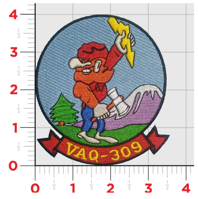 NAVY VAQ-309 AXMEN SQUADRON EMBROIDERED PATCH HOOK & LOOP | eBay