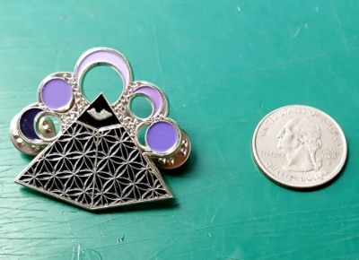 Moon phases sacred geometr pyramid enamel lapel hat pin | eBay