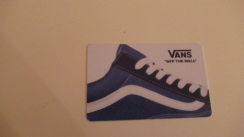VANS GIFT CARD HAS 50 SELLING IF FOR 38 | eBay