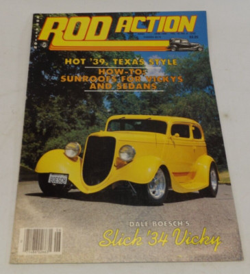 Rod Action June 1986 Vtg Magazine Hot '39 Texas Style Dale Boesch '34 ...