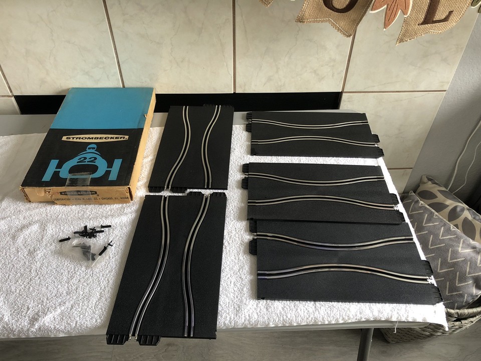 Nos Strombecker Slot Car Track, Competition Chicane Obstacle Track, Box ...