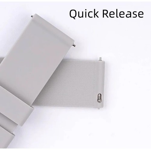 BLACK WINGED BUCKLE SILICONE RUBBER MART WATCH STRAP 12MM 24MM QUICK ...