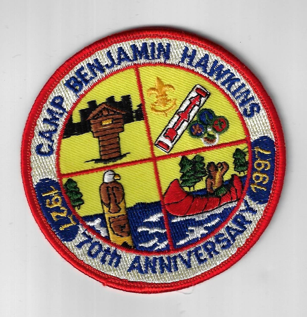 1927-1997 70th Anniversary Camp Benjamin Hawkins RED Bdr. [GT-793] | eBay